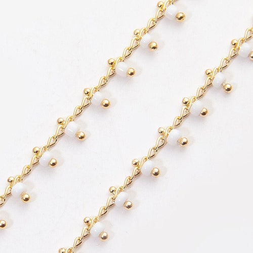 1 Meter Gold Dainty Cubic Chain Jewelry Supplies Tiny Cubic | Etsy