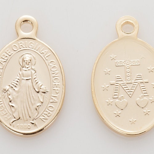 Cubic Maria Pendant N37-R2 Nickel Free 2 Pcs 15x10mm 16K | Etsy