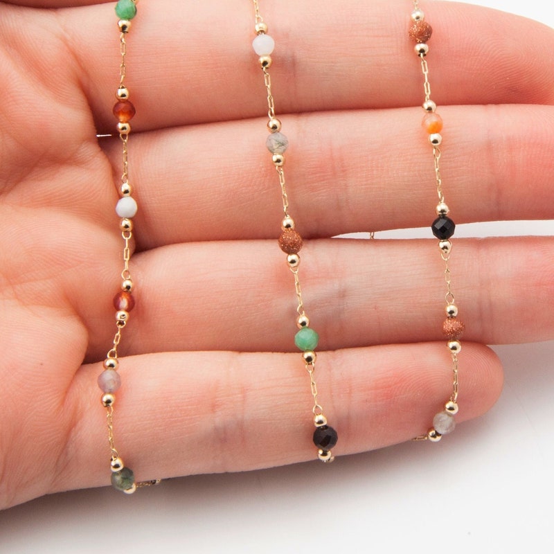 Gemstone Chain - Etsy