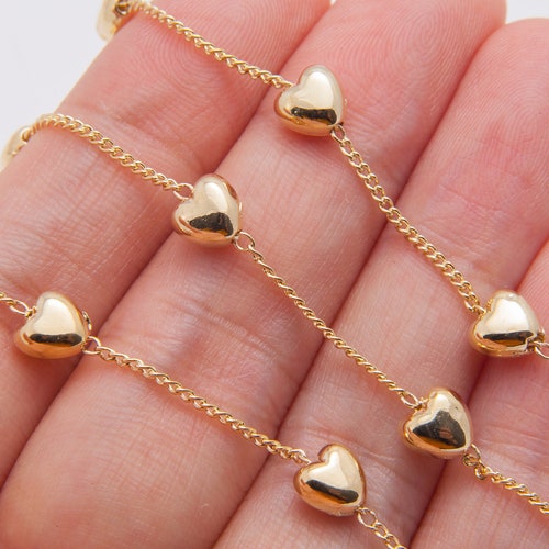 1 Meter Gold Dainty Cubic Chain Jewelry Supplies Tiny Cubic - Etsy