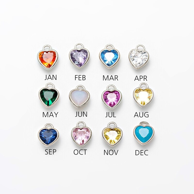 Heart Birthstone - Etsy