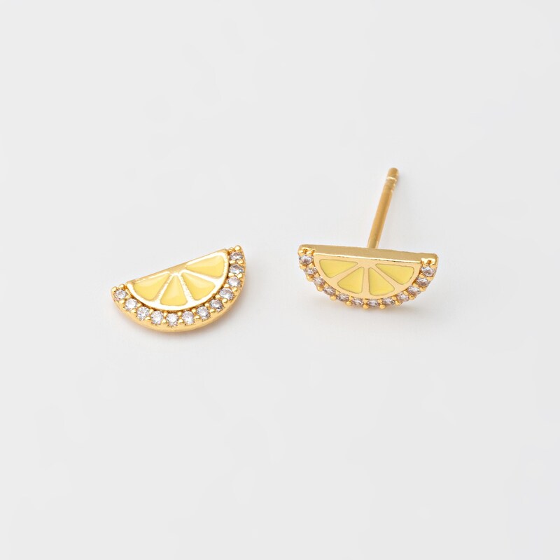 Lemon Earrings - Etsy