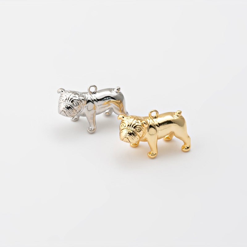 Bulldog Charms - Etsy