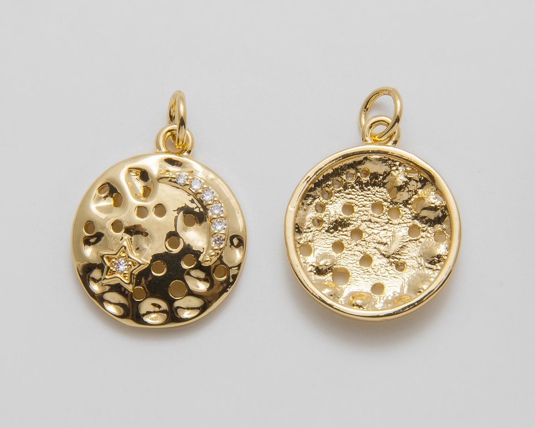 4PCS Star and Moon Cubic Pendant Starry Night Charm - Etsy