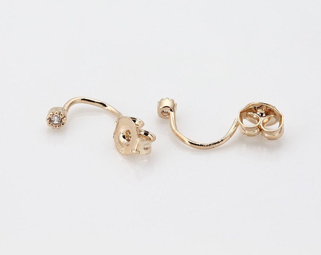4PCS Cubic Earring , Butterfly Clutch, Earring Back , Jewelry Supplies ...