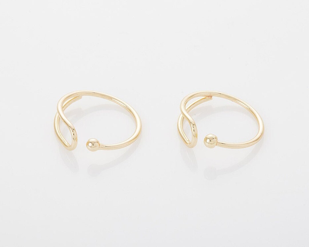 1 PC - Open Ring (size Adjustable), 14K Polished Gold Tone [RG0013-PG ...