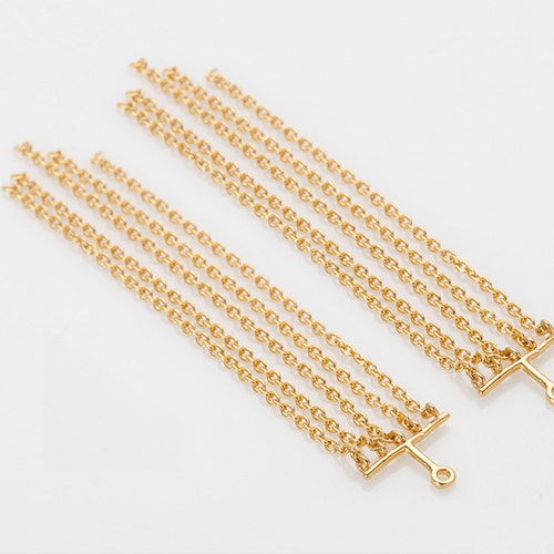 2PCS Long Chain Ear Jacket Chain Earring Jewelry Earring - Etsy