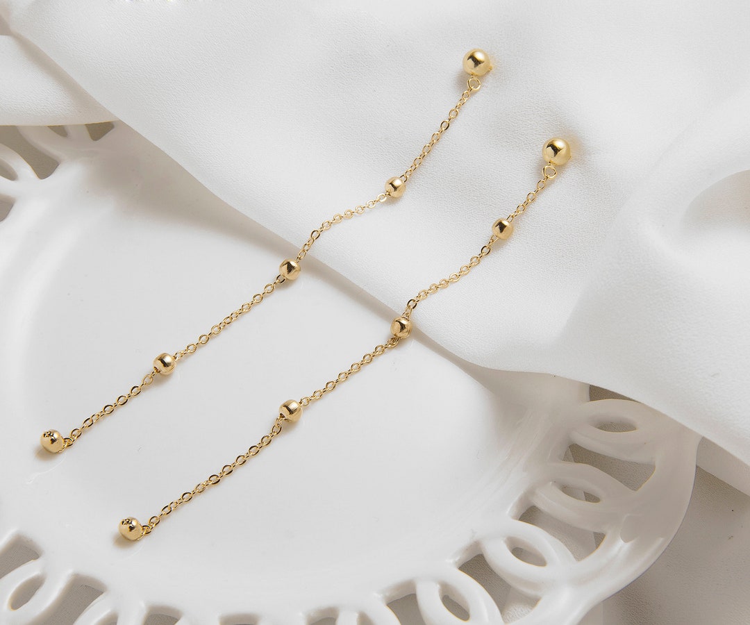 2PCS 5mm Ball Earring Jewelry Earrings Ear Wires Making - Etsy