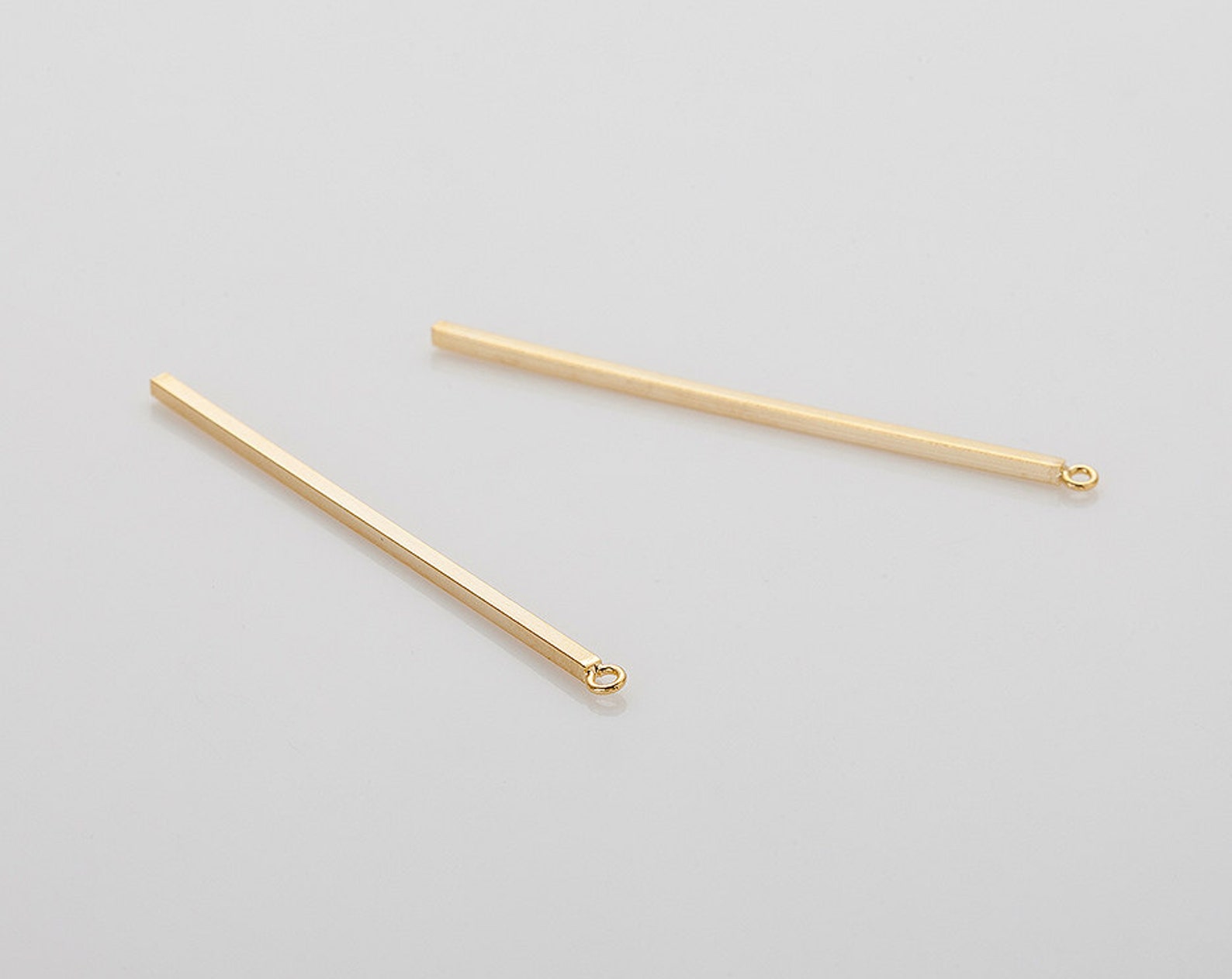 4PCS Long Bar Pendant Long Bar Charm Earring Component | Etsy