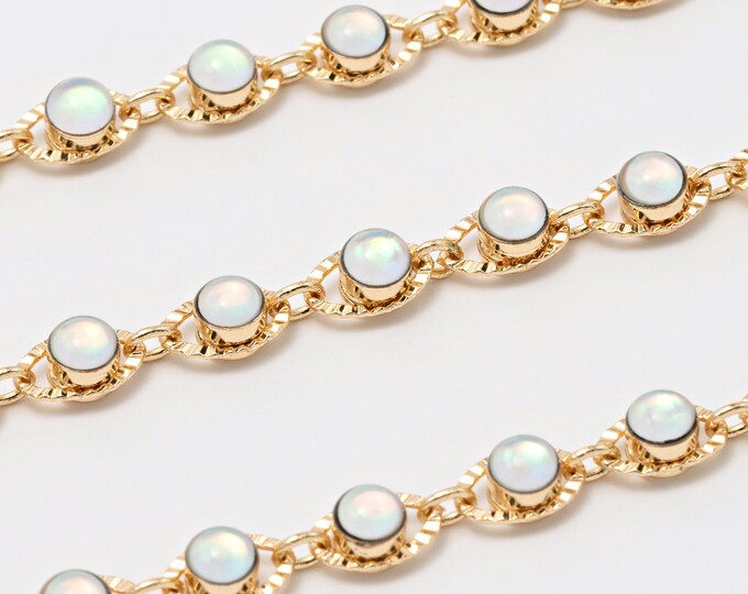 50CM - Evil Eye Link Chain, Epoxy Eye Chain, Jewelry Supplies, Link ...