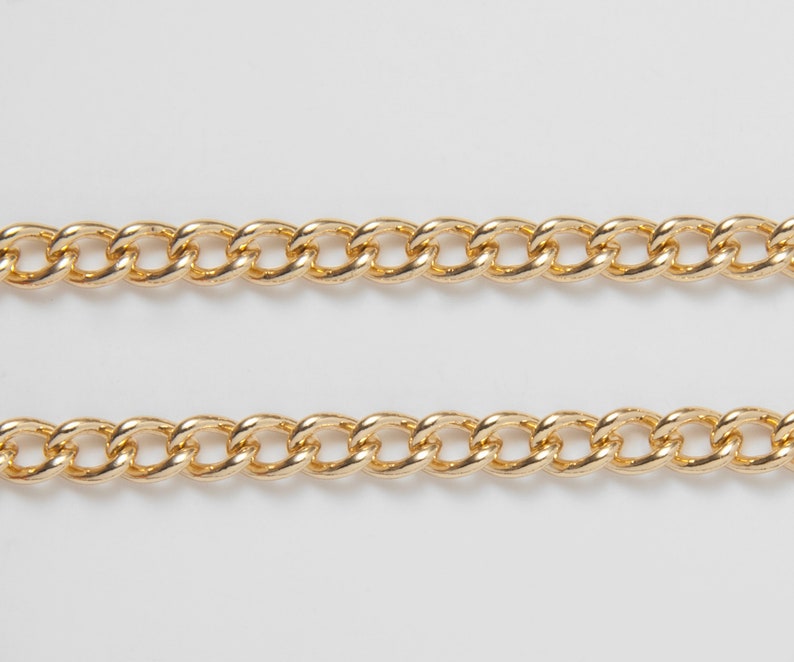 1 Meter Thick Gold Chain Jewelry Suppliessmall Curve - Etsy