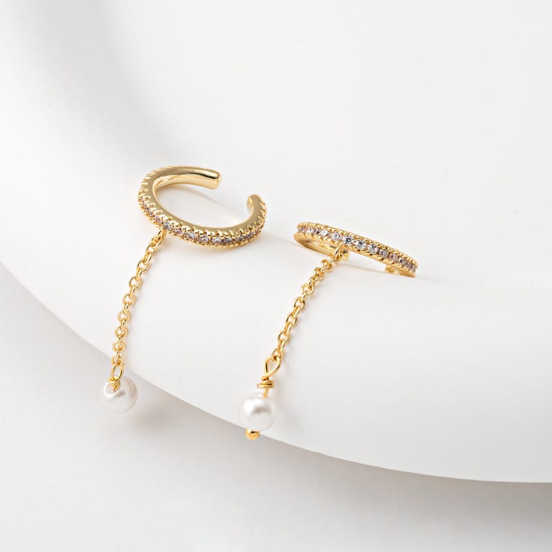 Pearl Ear Cuff - Etsy