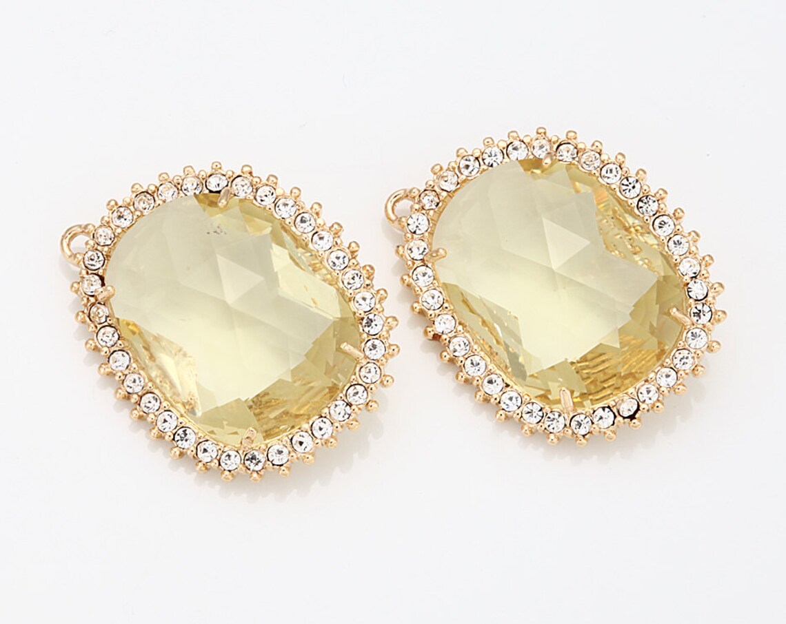 Clearance70%DC Jonquil Glass Pendant Crystal Czech | Etsy