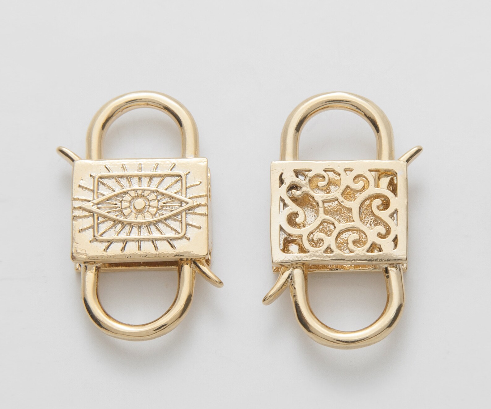 1PC Evil Eye Padlock Clasps Plain Lock Clasps Padlock Hook - Etsy Israel