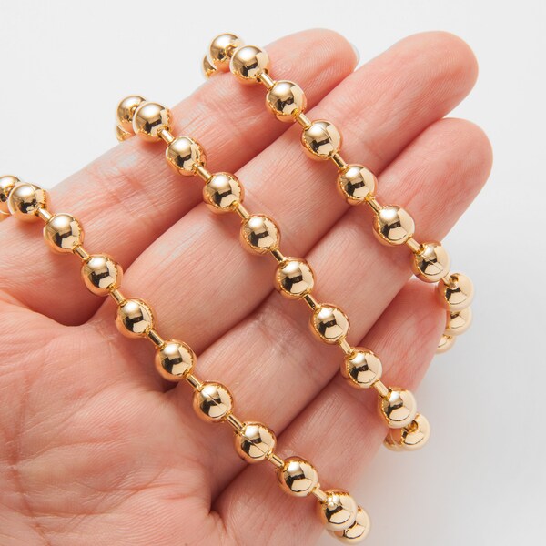 Gold Ball Chain - Etsy UK