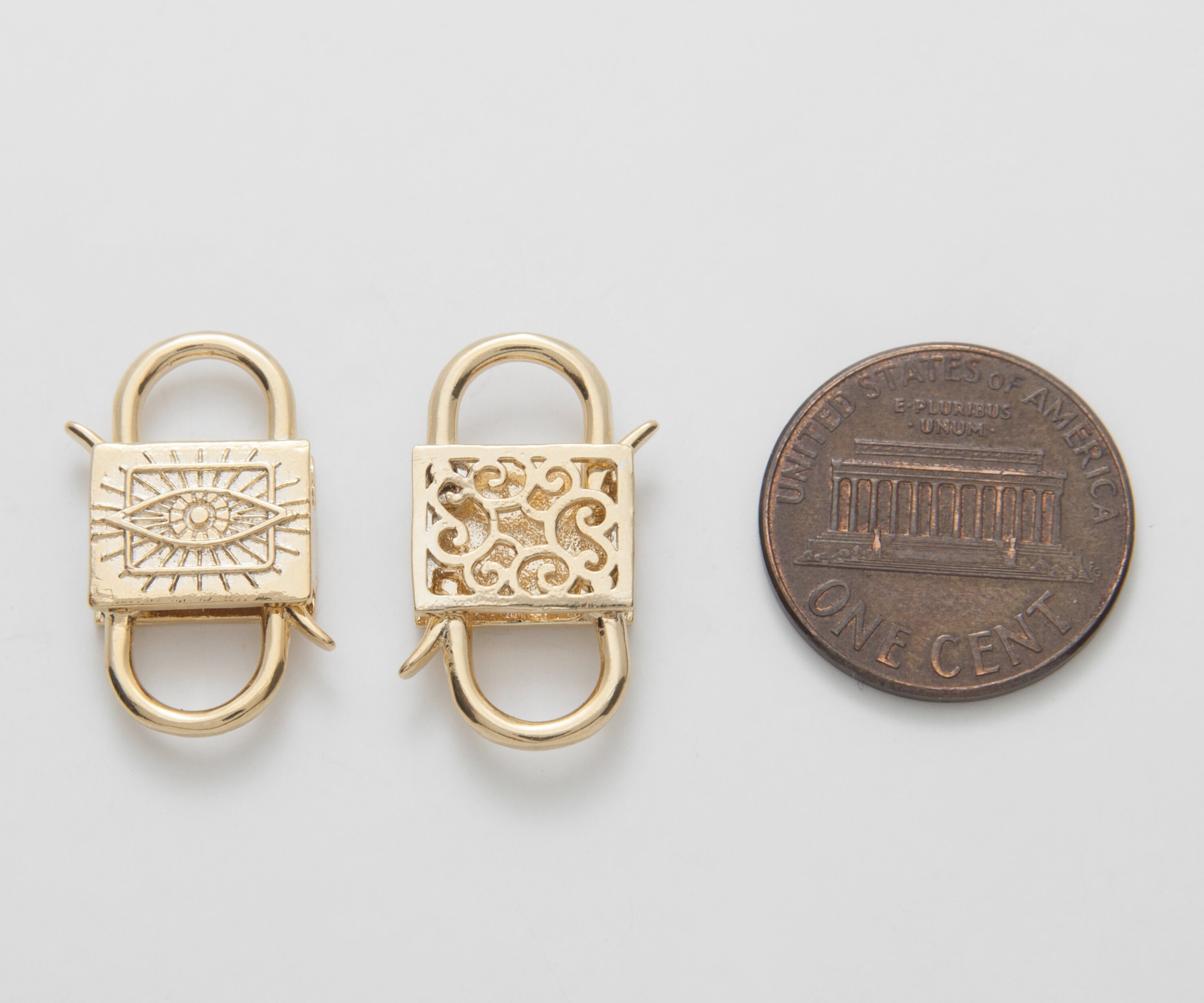 1PC Evil Eye Padlock Clasps Plain Lock Clasps Padlock Hook - Etsy Israel