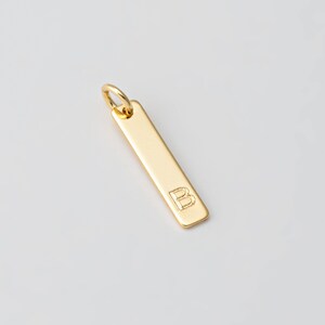 6PCS - Initial Tag Dangle Charms, A to Z Alphabet Pendant, Letter Gold ...