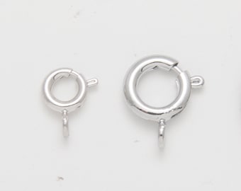 Silver Spring Clasps 13mm Clasp Wheel Silver Plated Over - Etsy