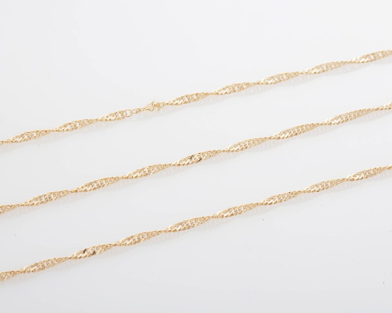 1 Meter Singapore Chain Unique Chain Handmade Necklace | Etsy