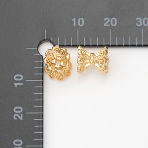 10PCS - Gold Wire Wrap Spacer Beads, Large Antique Hourglass Beads ...