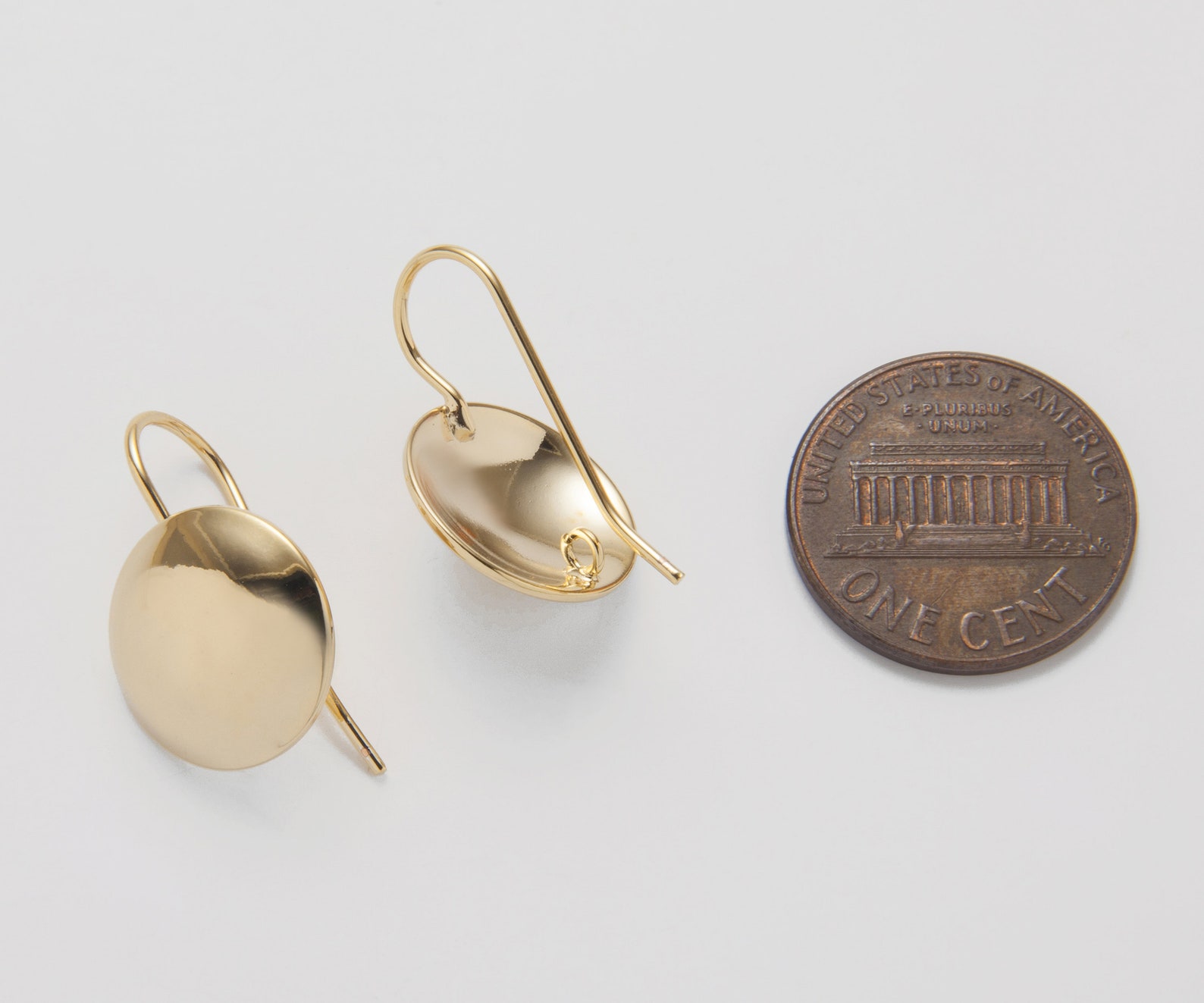 2PCS Button Hook Gold Round Hook Gold Hook Style Finding - Etsy