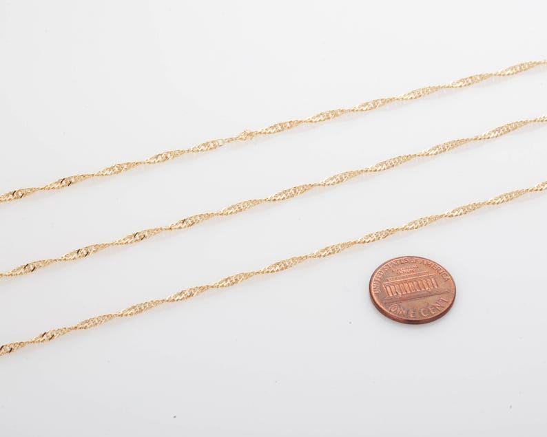 1 Meter Singapore Chain Unique Chain Handmade Necklace | Etsy