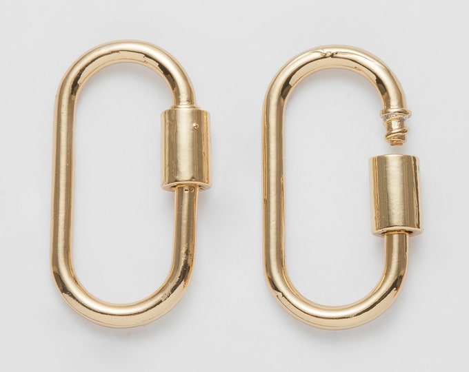 1PC Gold Plain Clasps, Oval Clasps, Small Clasp , Basic Supplies ...