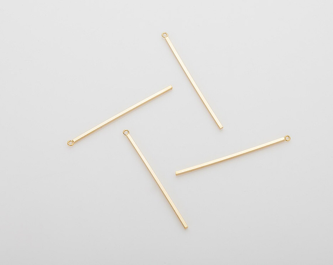 4PCS Long Bar Pendant Long Bar Charm Earring Component - Etsy