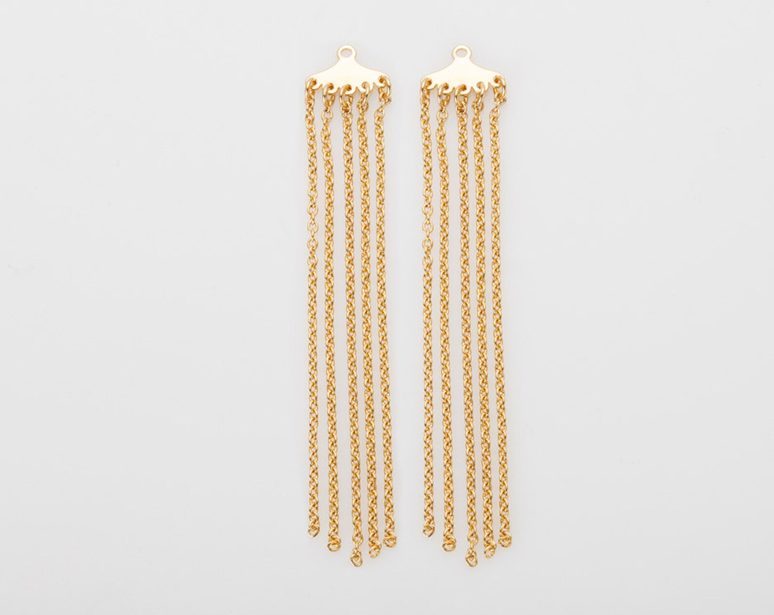 2PCS Long Chain Ear Jacket Chain Earring Jewelry Earring - Etsy