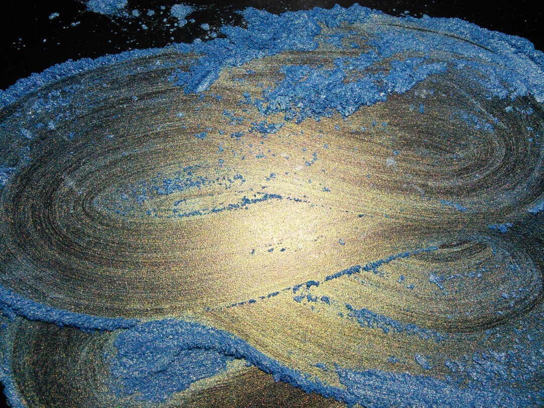 Atlantis Pearl Gold Blue Pigment Fine Epoxy Resin Mica Powder - Etsy