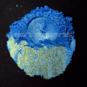 Atlantis Pearl Gold Blue Pigment Fine Epoxy Resin Mica Powder - Etsy