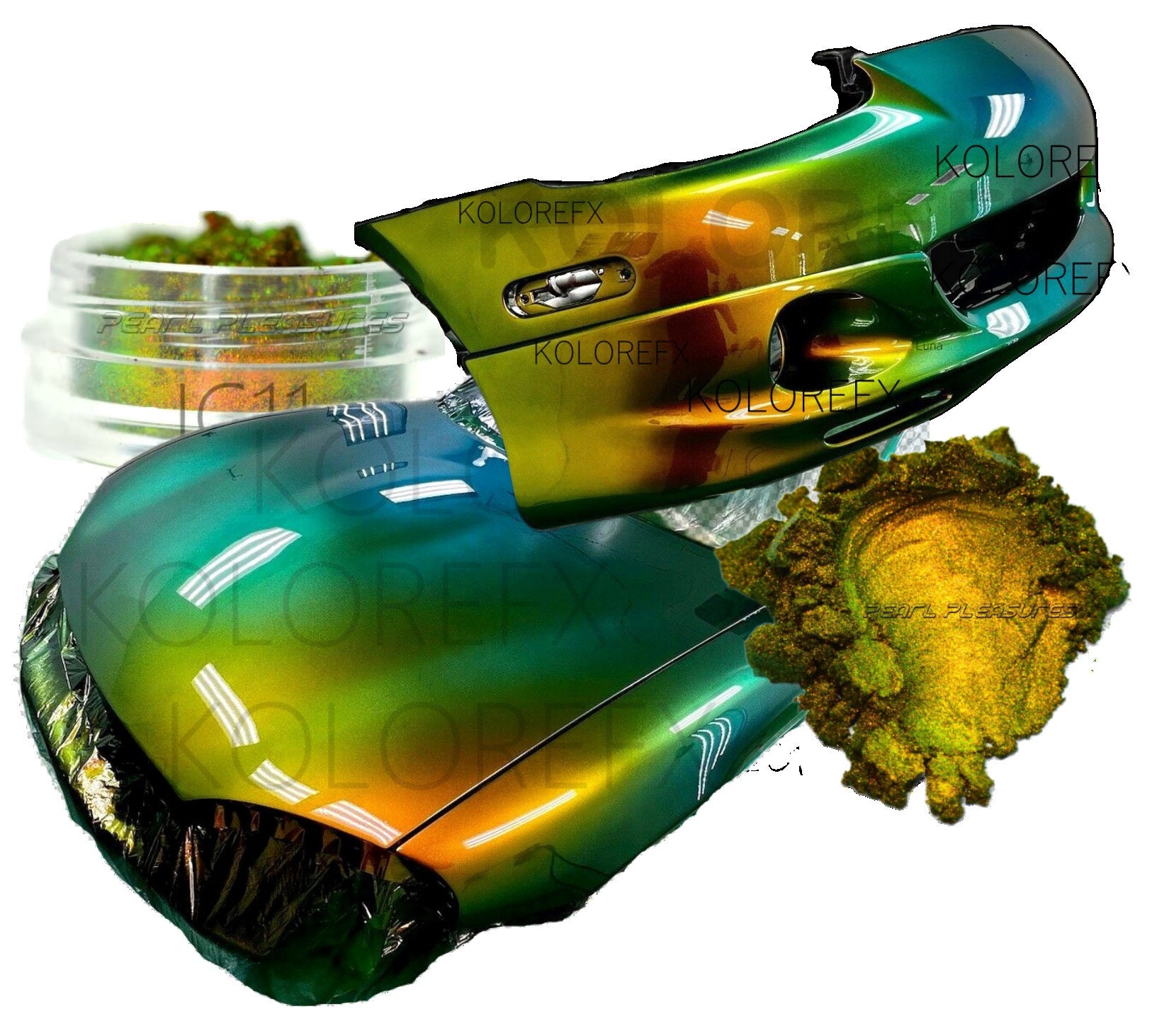 Green Chameleon Paint