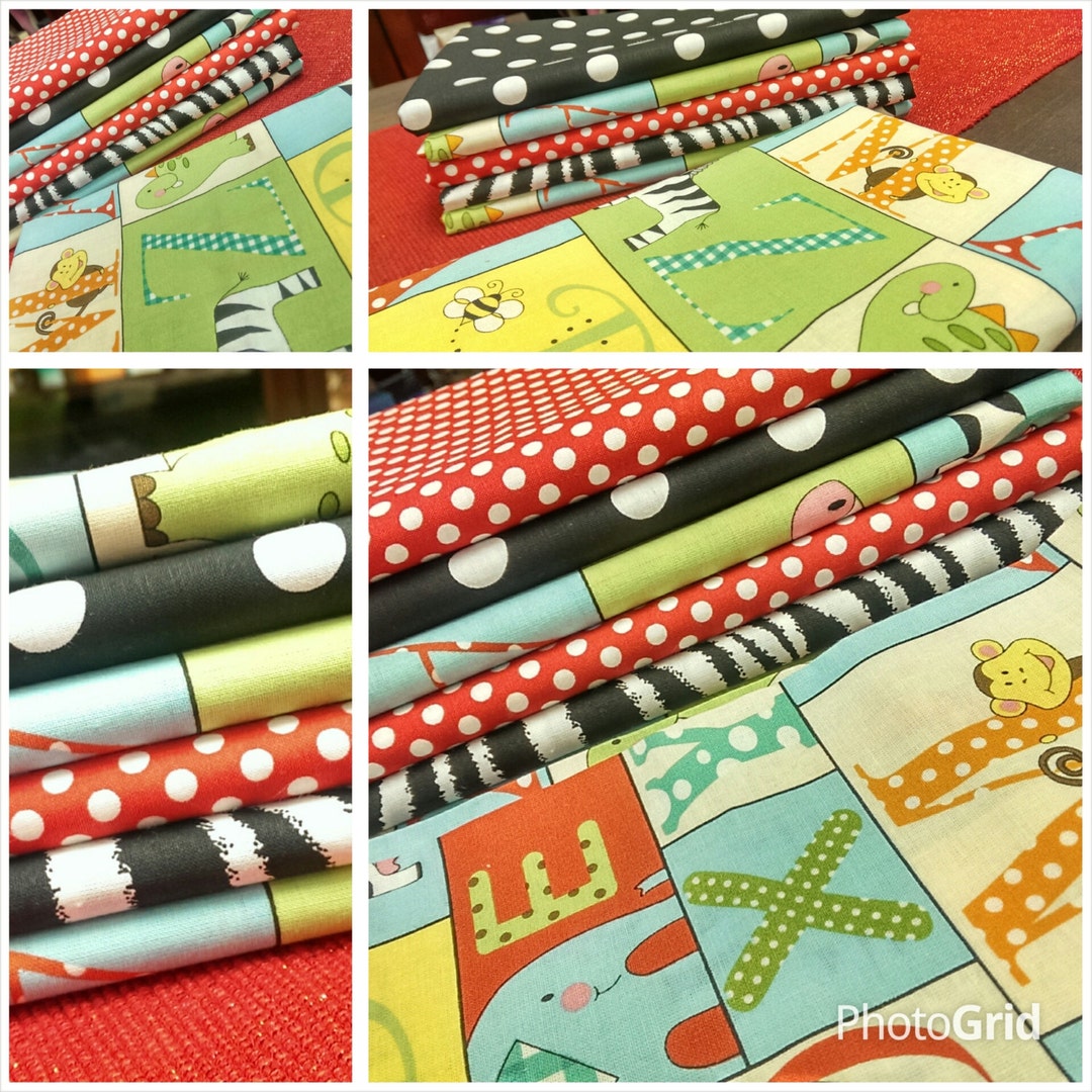 Quilting Fabric, Kids Fabric, Fabric Bundle, Baby Fabric, Novelty ...