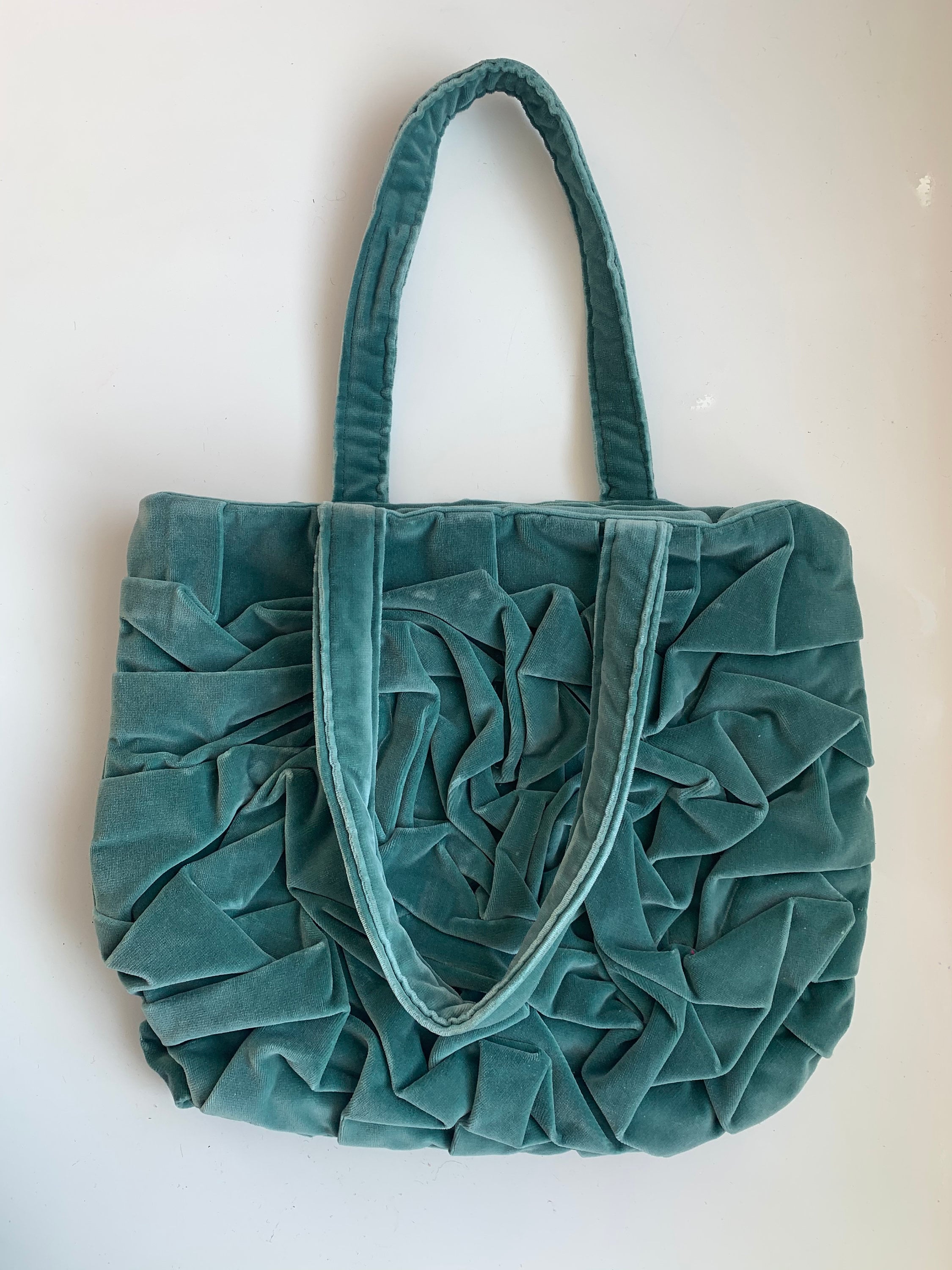 Velvet Tote Bag/mint Bag/vegan Bags/gifts for Her/minimal Bags/velvet ...