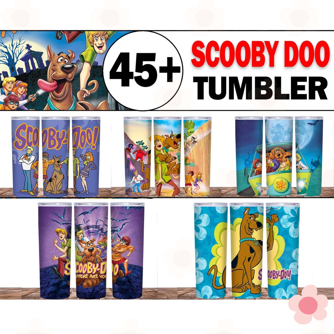 45 Scooby Doo Tumbler Bundle, Cartoon Skinny Tumbler 20oz Design ...