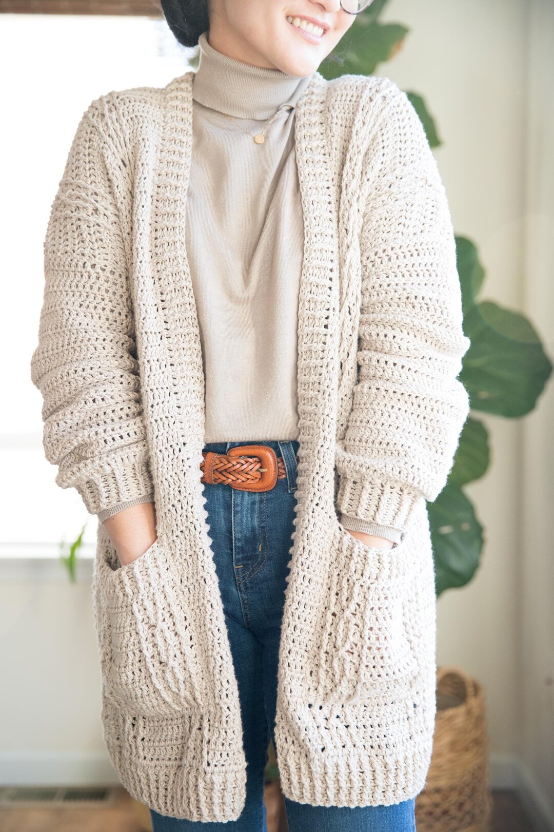 Cabled Cardigan Crochet Pattern - Etsy