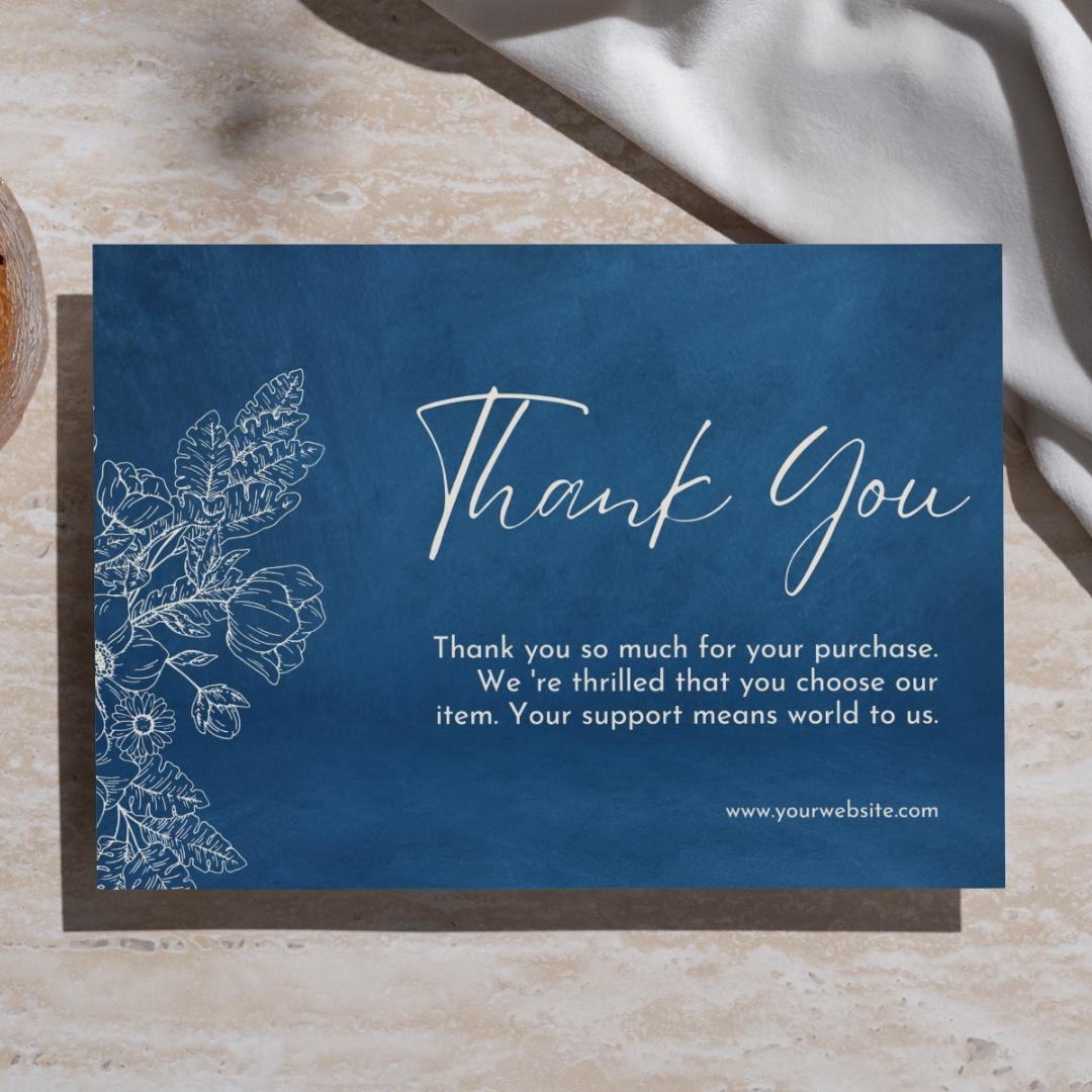 Minimalist Thank You Card for Small Business | Customer Appreciation ...