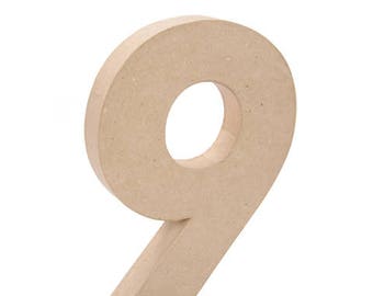 Paper mache number | Etsy