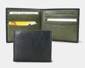 Olive green wallet | Etsy