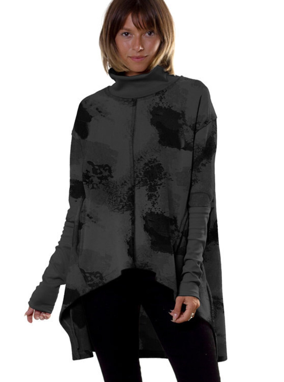 Pixie Long Sleeve Turtleneck Top,hippie,funky Top Psy Trance ,festival ...