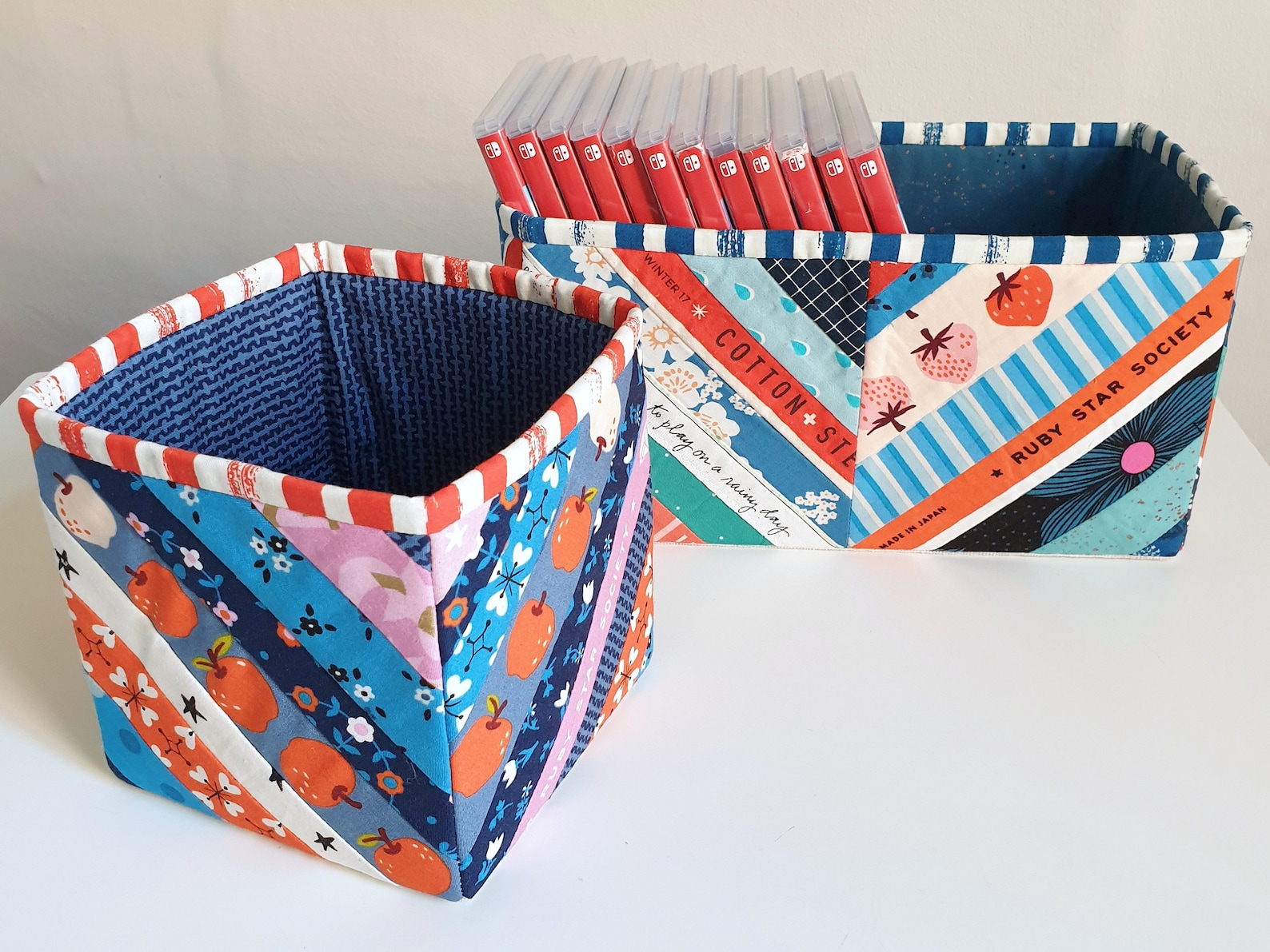 Tubby Boxes. PDF Pattern. Fabric Baskets. Storage. Instant - Etsy Canada