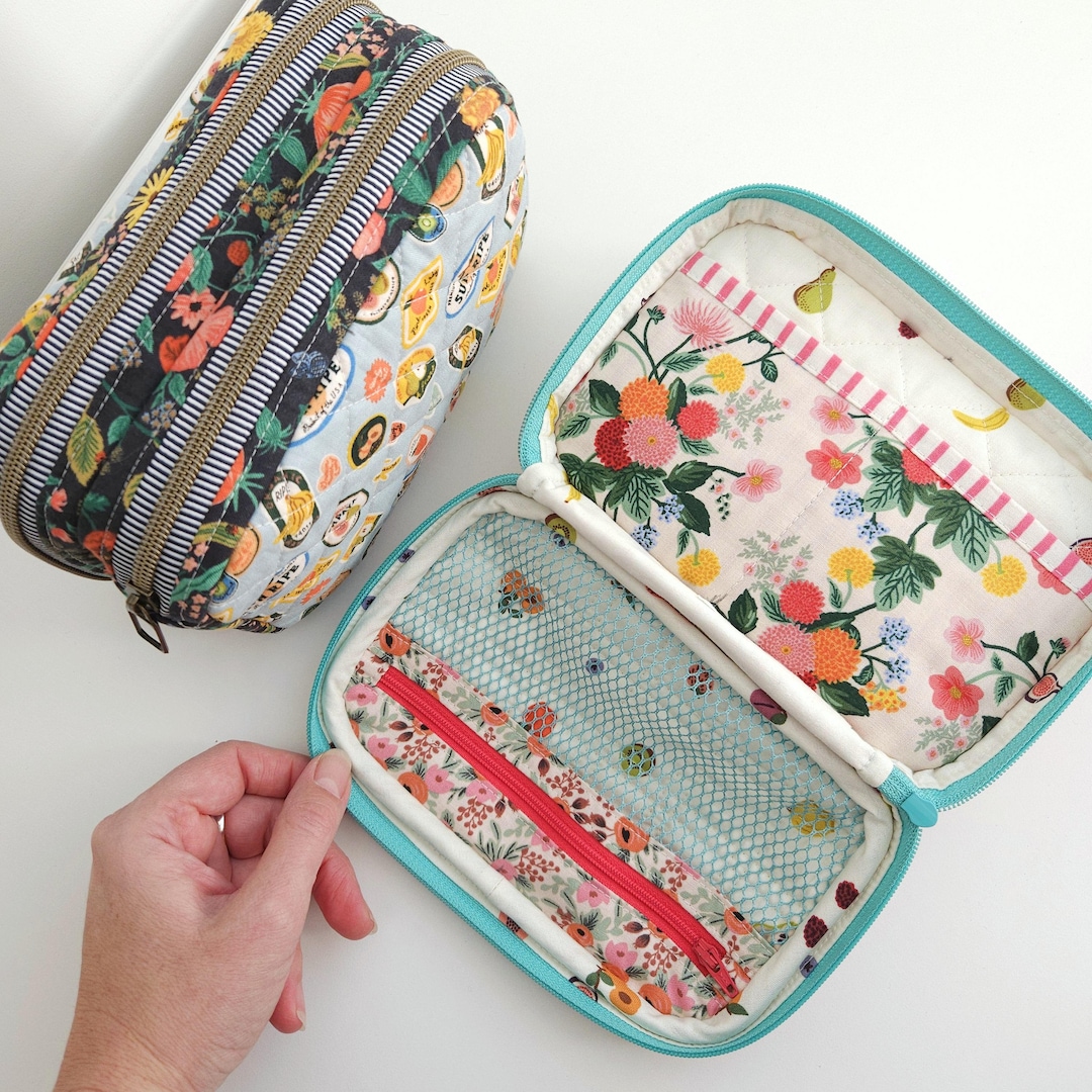 Many Ways Pouch Sewing Pattern: Double Zip Pouch With Pockets (PDF ...