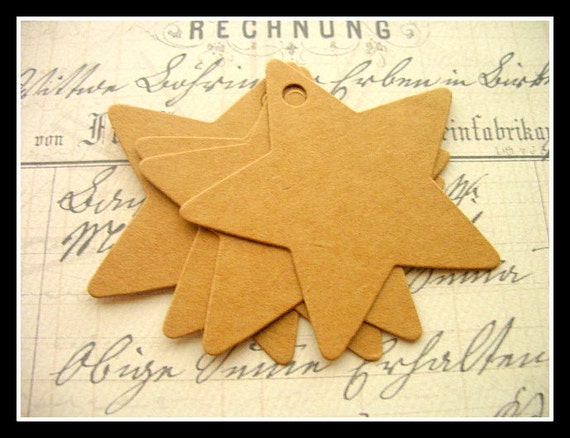 25 Paper Tags Brown Hang Tags Wedding Favor Tags Christmas | Etsy