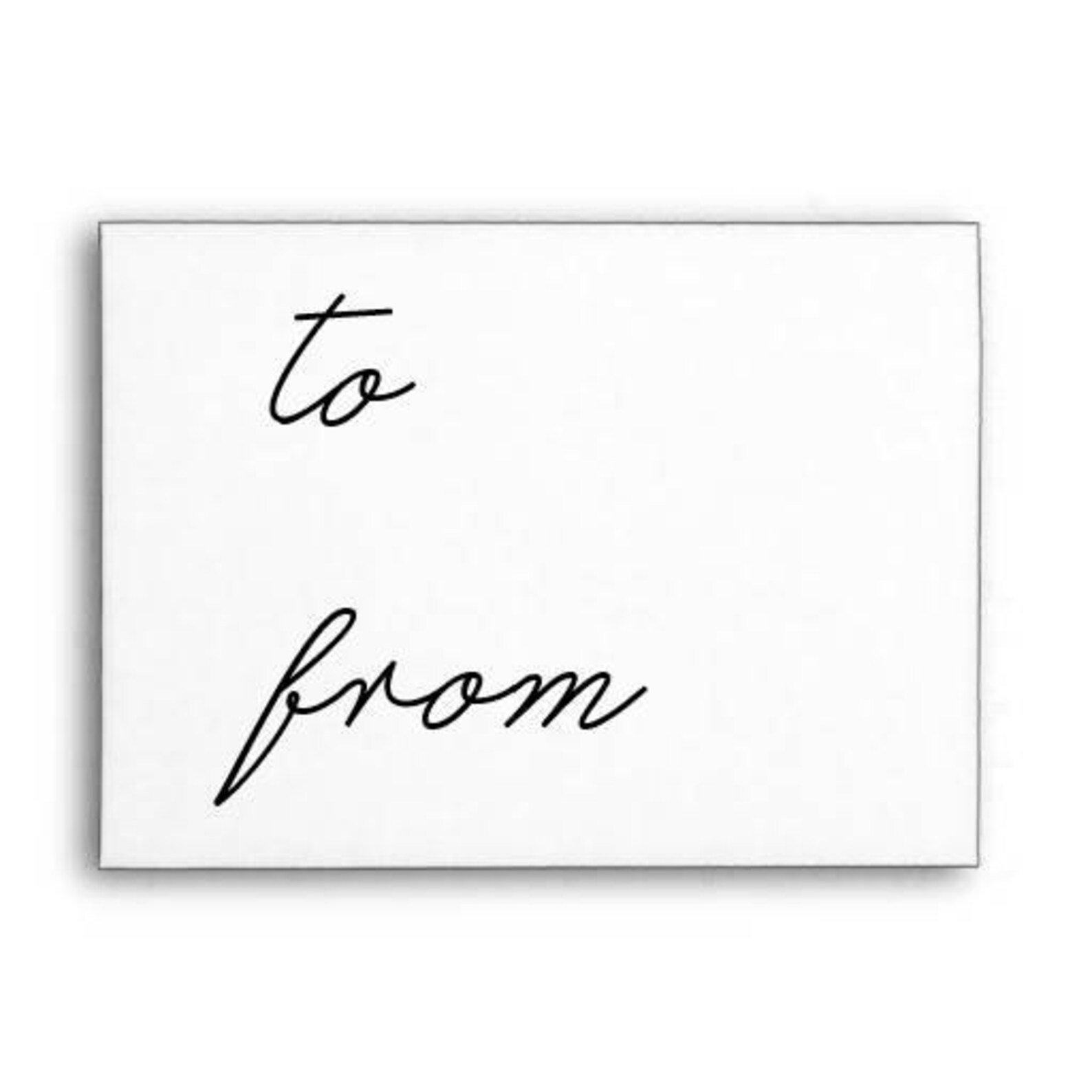 To And From Rubber Stamp Gift Tag Stamp Wedding Stamp Wood | Etsy