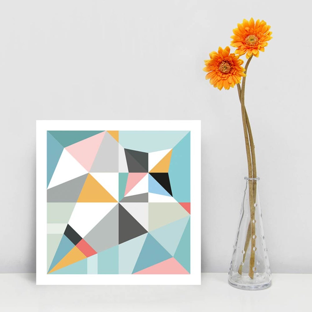 Origami Unfolded Postcard Sparrow - Etsy