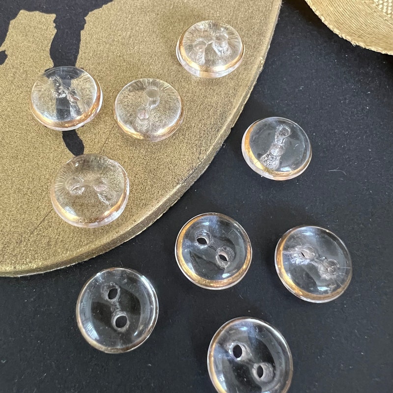 Clear Glass Buttons - Etsy