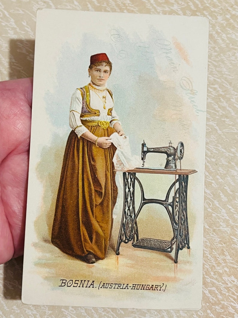 Antique 1890s Victorian Era Chromolithic Singer Sewing Machine - Etsy