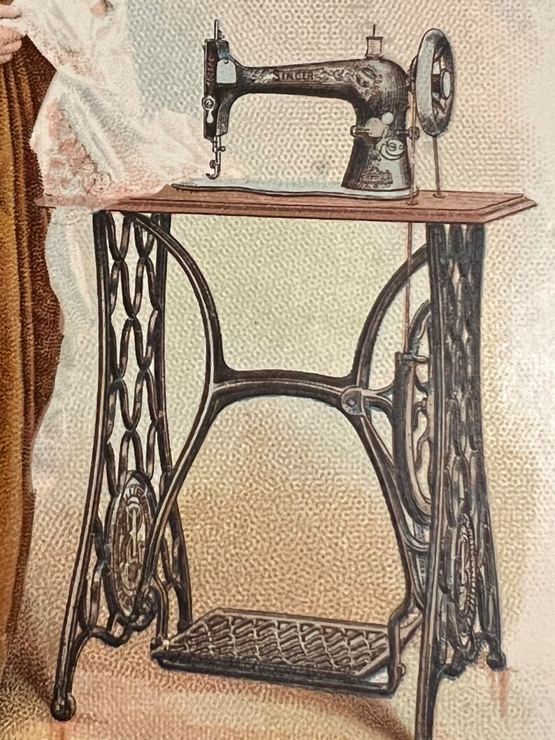 Antique 1890s Victorian Era Chromolithic Singer Sewing Machine - Etsy