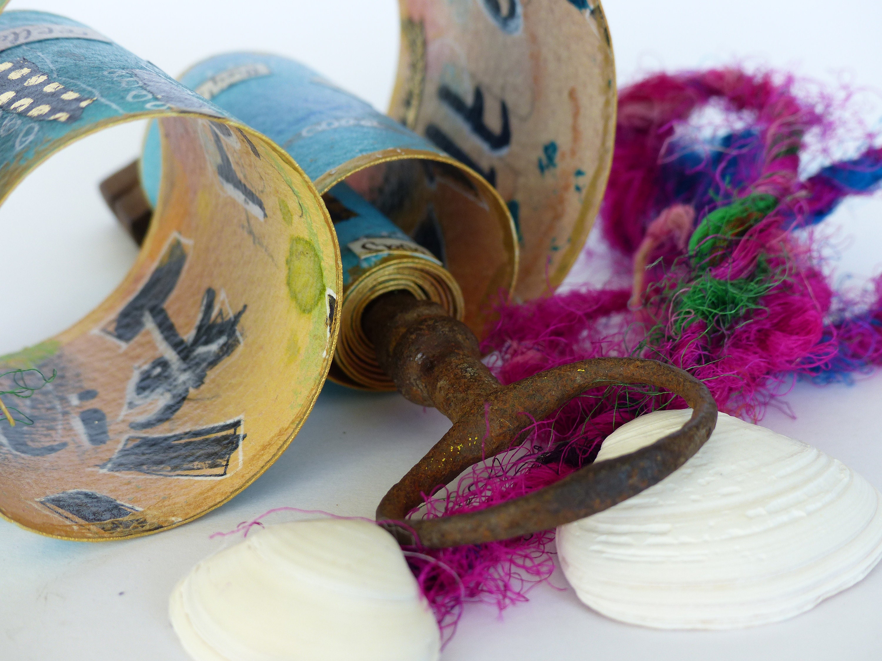 Large Vintage French Chateau Key. Mixed Media and Assemblage - Etsy UK