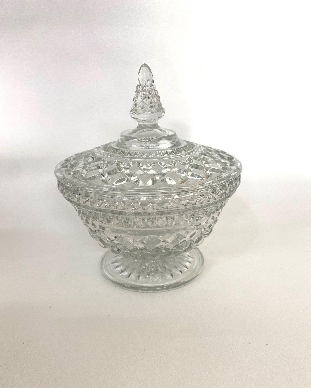 Anchor Hocking’s Wexford Candy Dish With Lid - Etsy